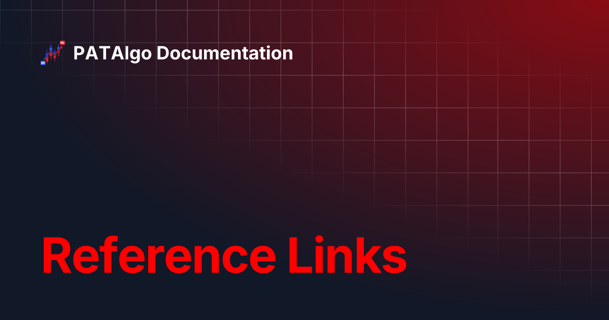 Reference Links | PATAlgo Documentation